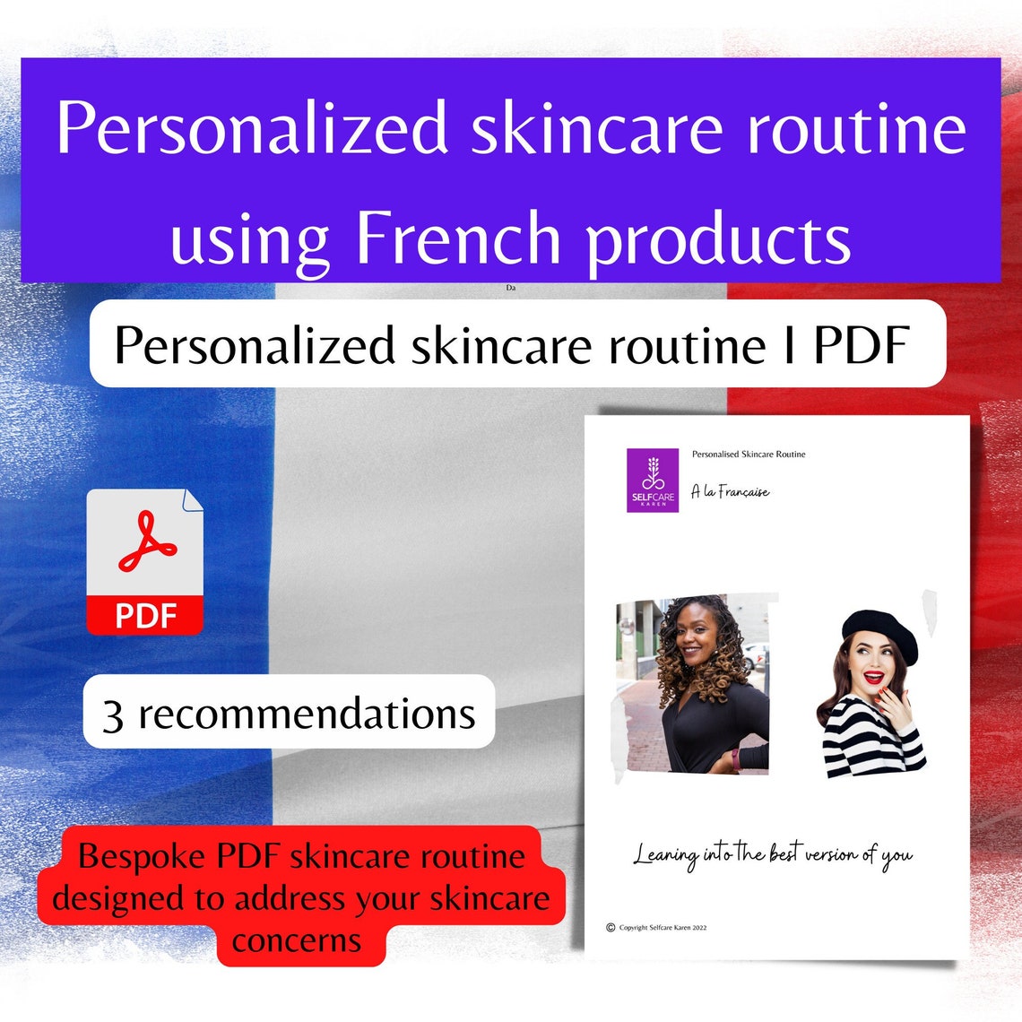 FRENCH SKINCARE ROUTINE List Personalized Skincare Product - Etsy UK