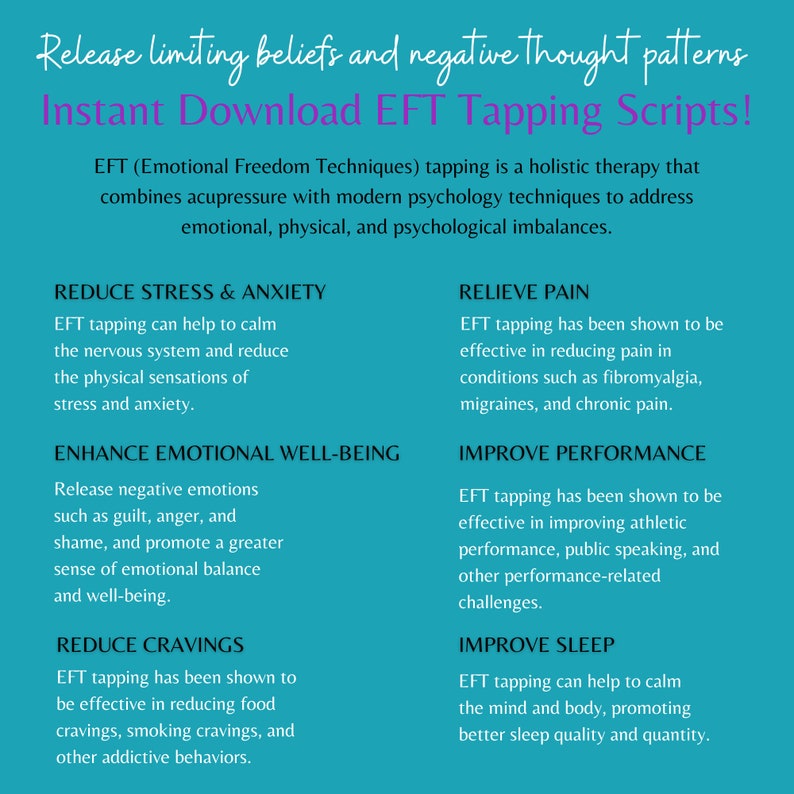 EFT Tapping GODDESS Script, EFT Guide for Feminine Power, Alternative ...