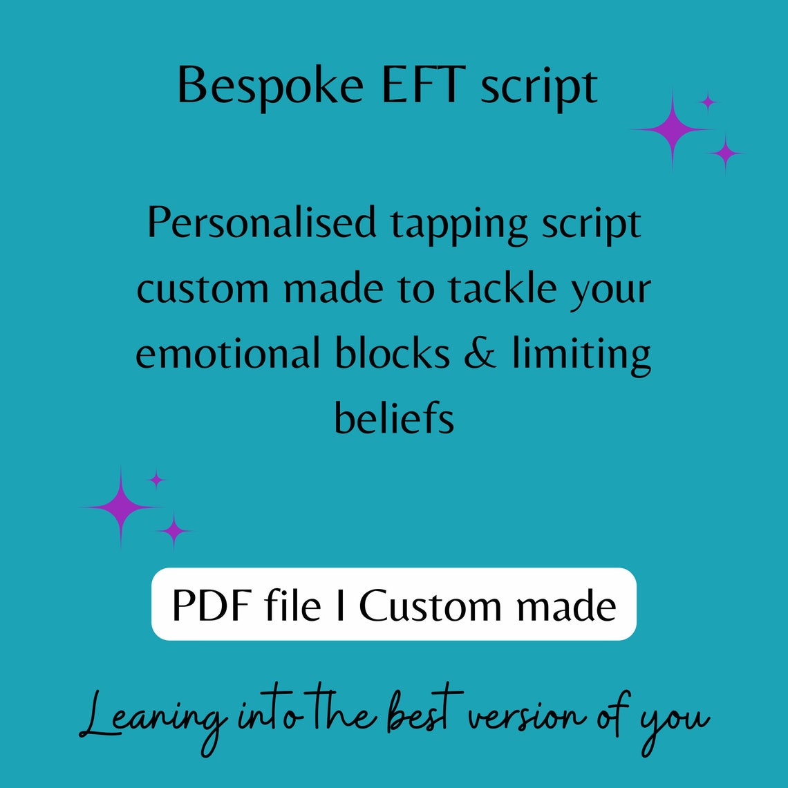 EFT Tapping Script Custom Made for You, Personalized EFT Guide & Script ...