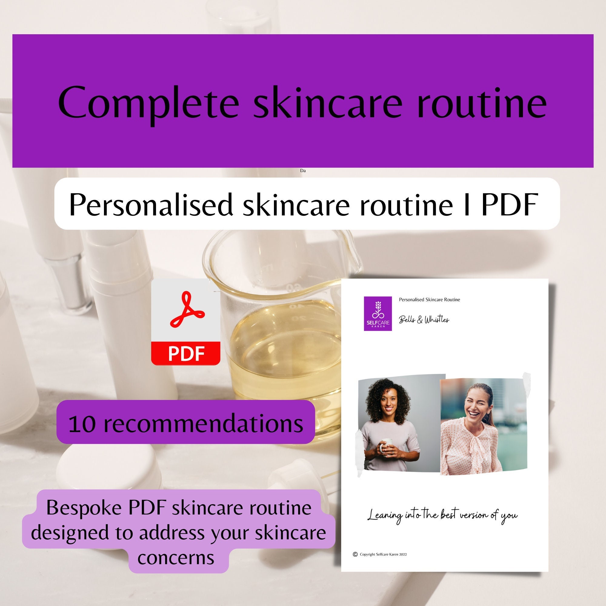 Complete PERSONALISED SKIN CARE Plan, Skincare Routine Consultation ...