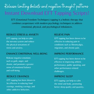 EFT Tapping to Stop Comfort Eating Script, EFT Guide to Stop Emotional ...