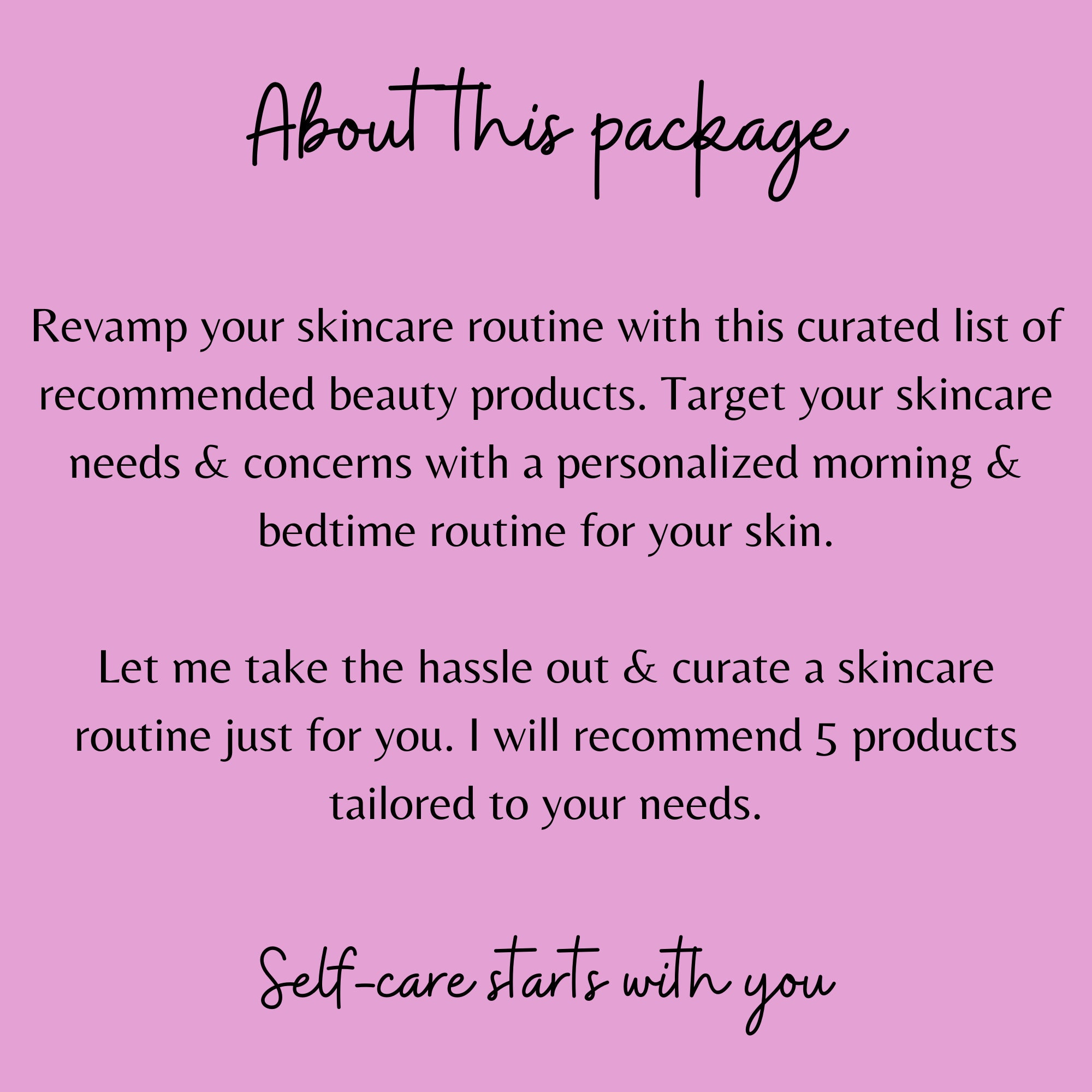 Custom Skincare Routine Planner Personalized Daily Skincare