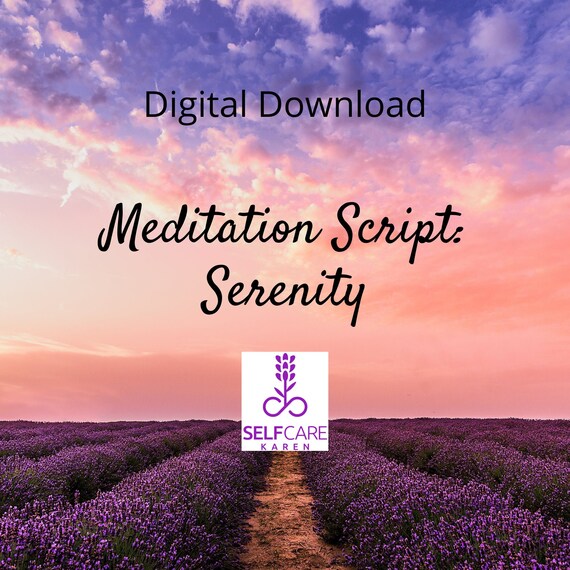 Serenity meditation script guided meditation meditation | Etsy