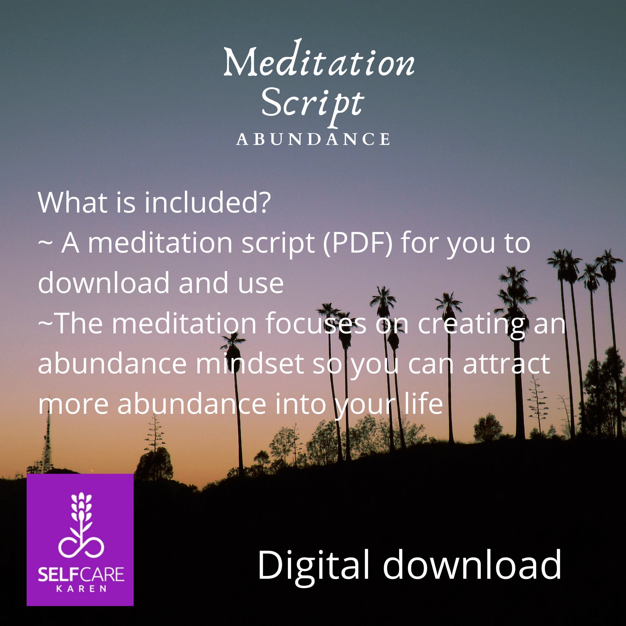 ABUNDANCE MEDITATION SCRIPT Digital Download Guided | Etsy