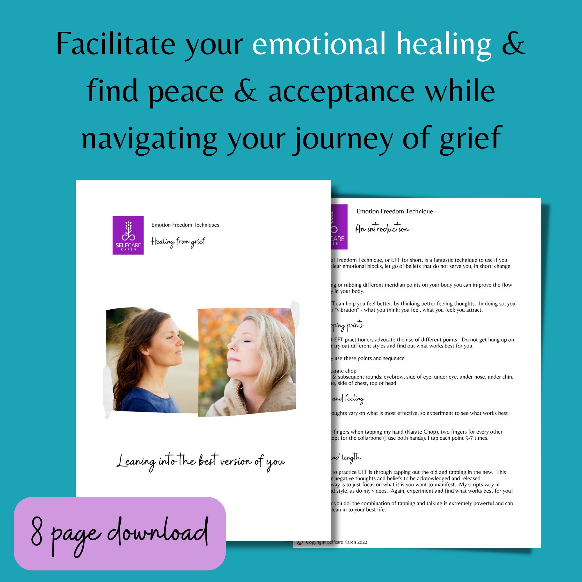 Transformative EFT Tapping Script Healing From Grief, Emotional Freedom ...