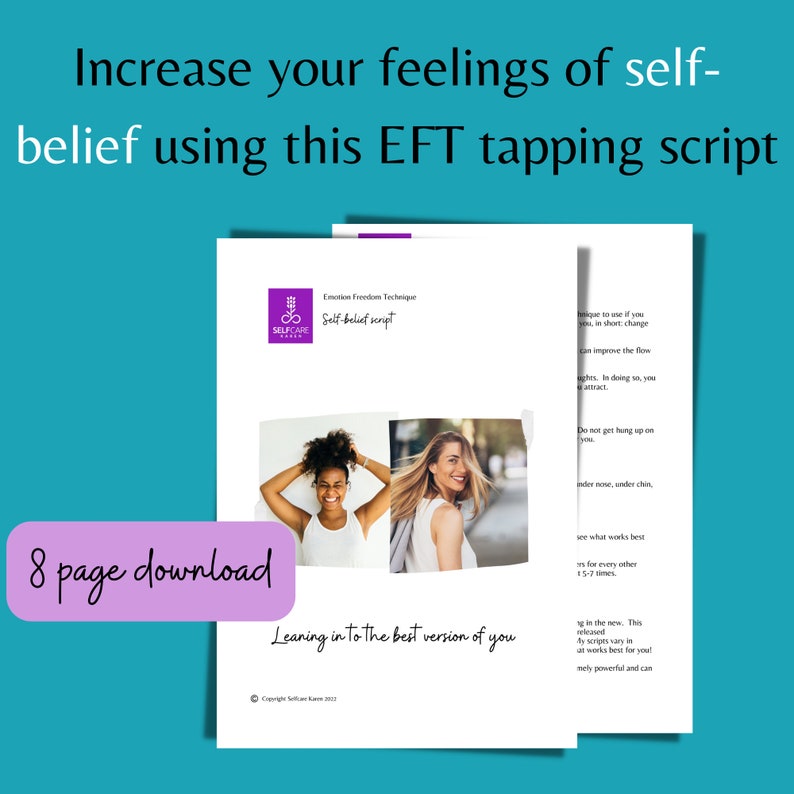 EFT TAPPING Script for Self-belief EFT Guide for Dealing With - Etsy