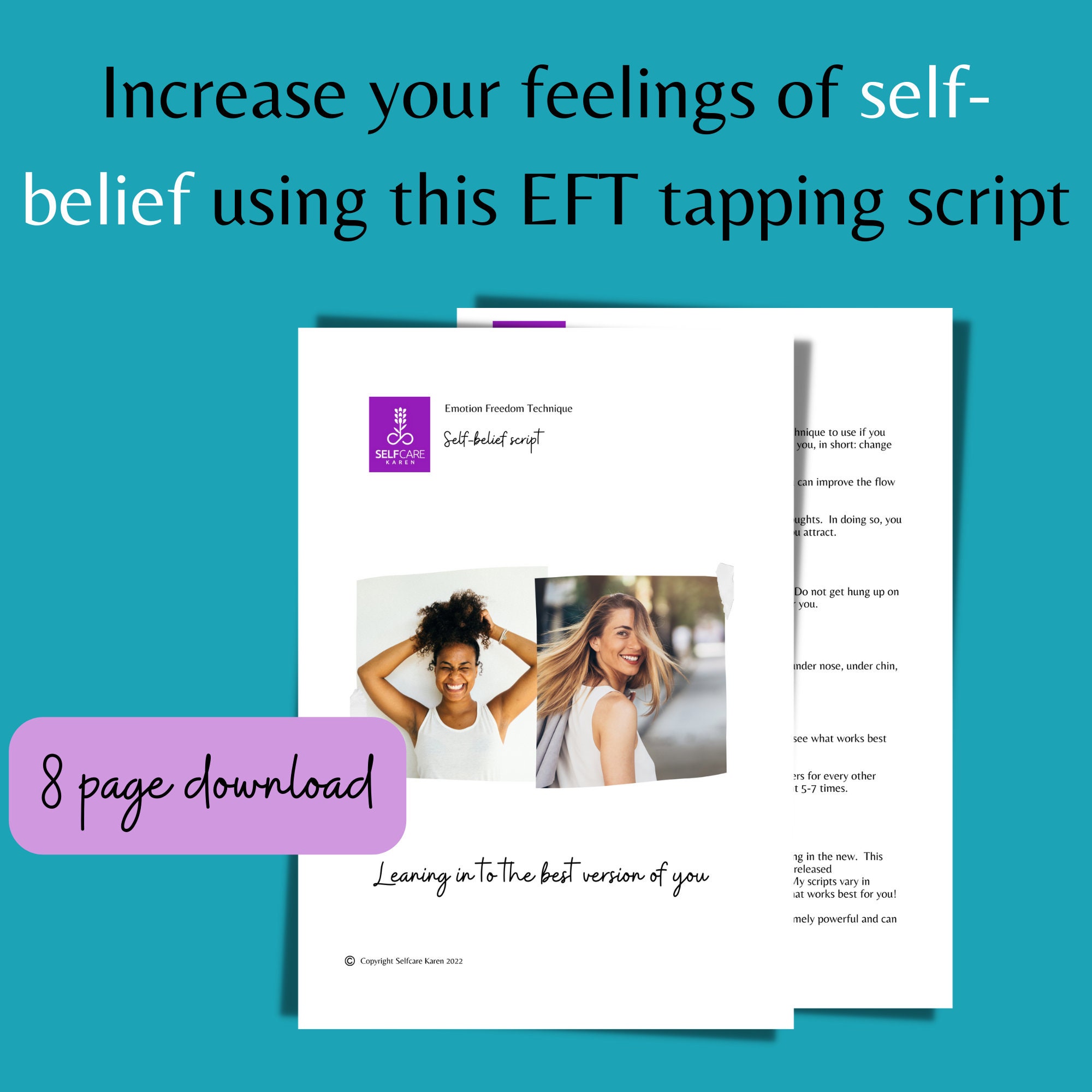 EFT TAPPING Script for Self-belief EFT Guide for Dealing With - Etsy