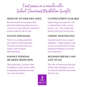 WELL-BEING MEDITATION Script, Enhance Wellness, Mindfulness Practice ...