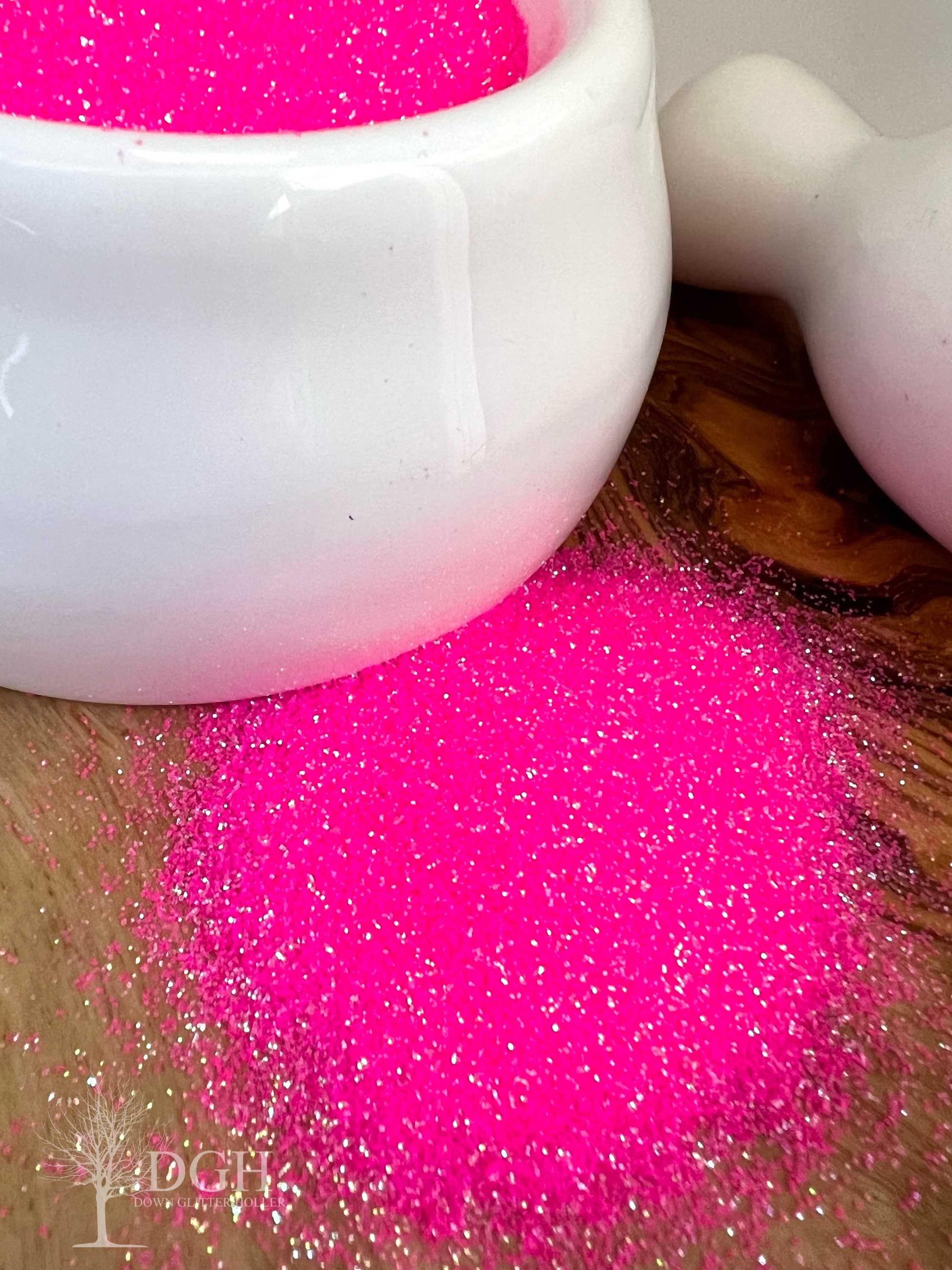 KAYLA SQUARED Hot Pink Neon Ultra Fine Glitter Neon Pink - Etsy