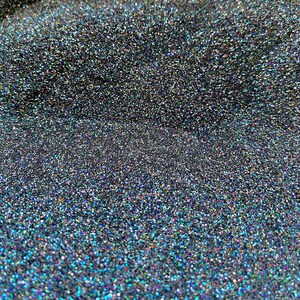 BACK IN BLACK Ultra Fine Black Holographic Glitter | Black Holographic ...