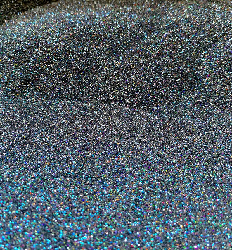 BACK IN BLACK Ultra Fine Black Holographic Glitter Black - Etsy