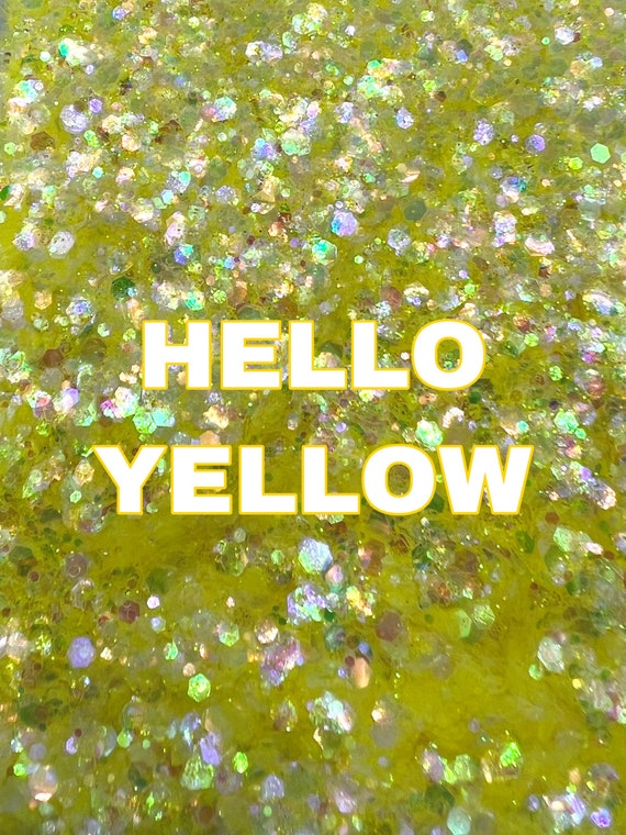 HELLO YELLOW Yellow Chunky Glitter Mix Opal Glitter Chunky - Etsy
