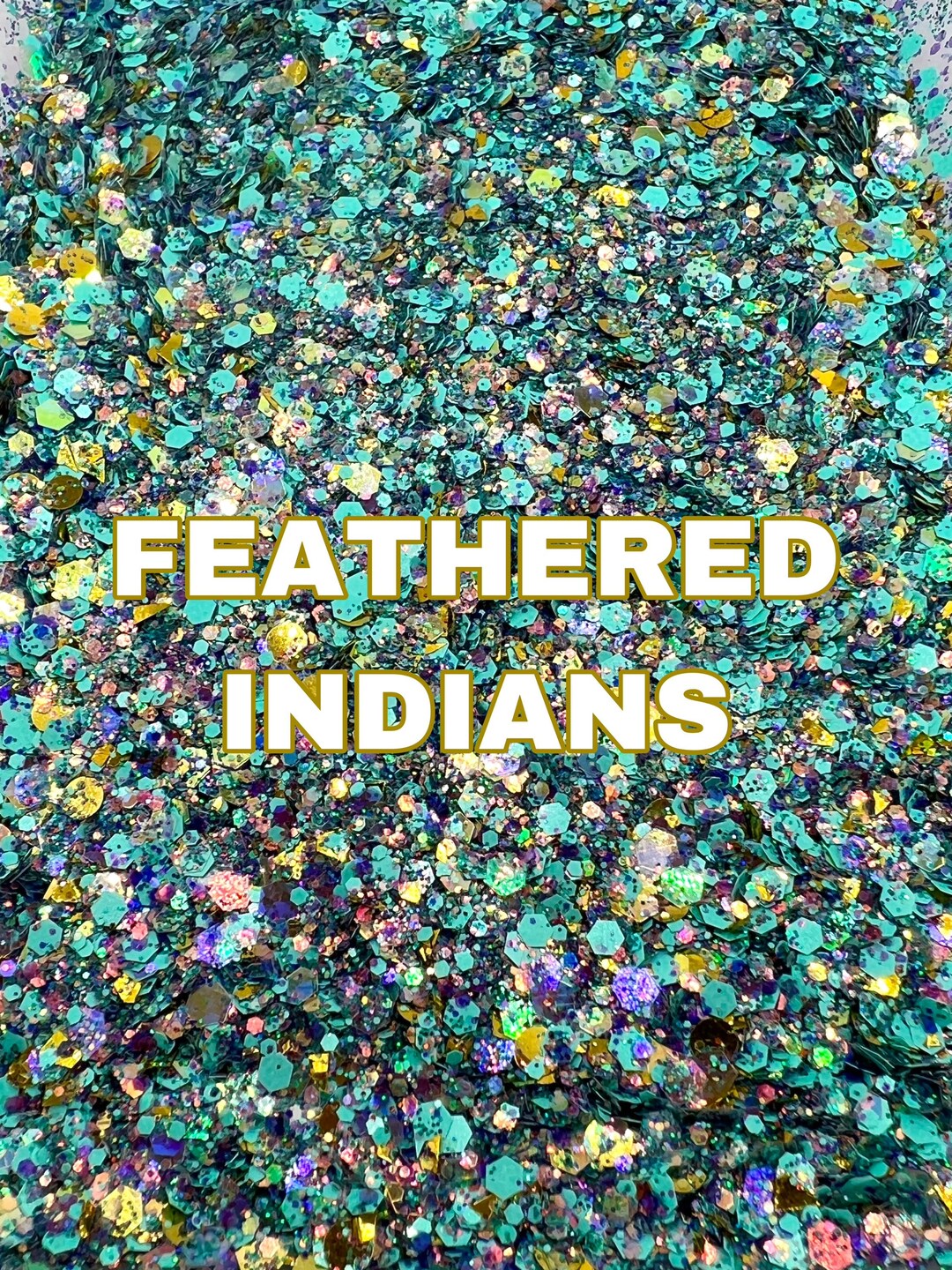 FEATHERED INDIANS DGH Custom Chunky Glitter Western Glitter - Etsy