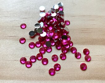 Pink Hot Fix Rhinestones - Etsy