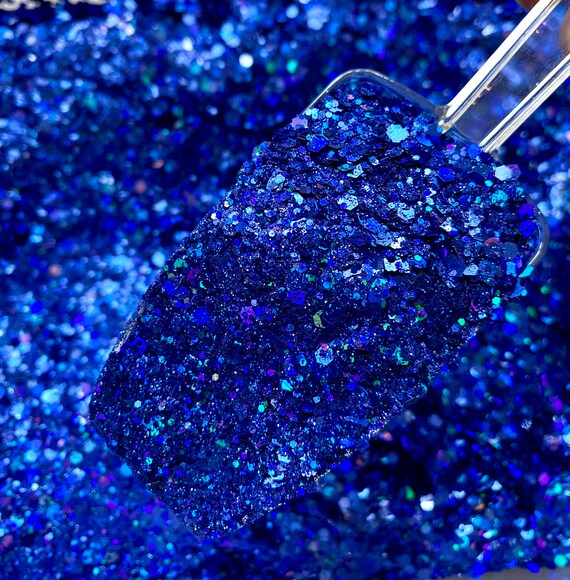 VIOLET BEAUREGARDE Violet Blue Holographic Chunky Glitter Mix - Etsy