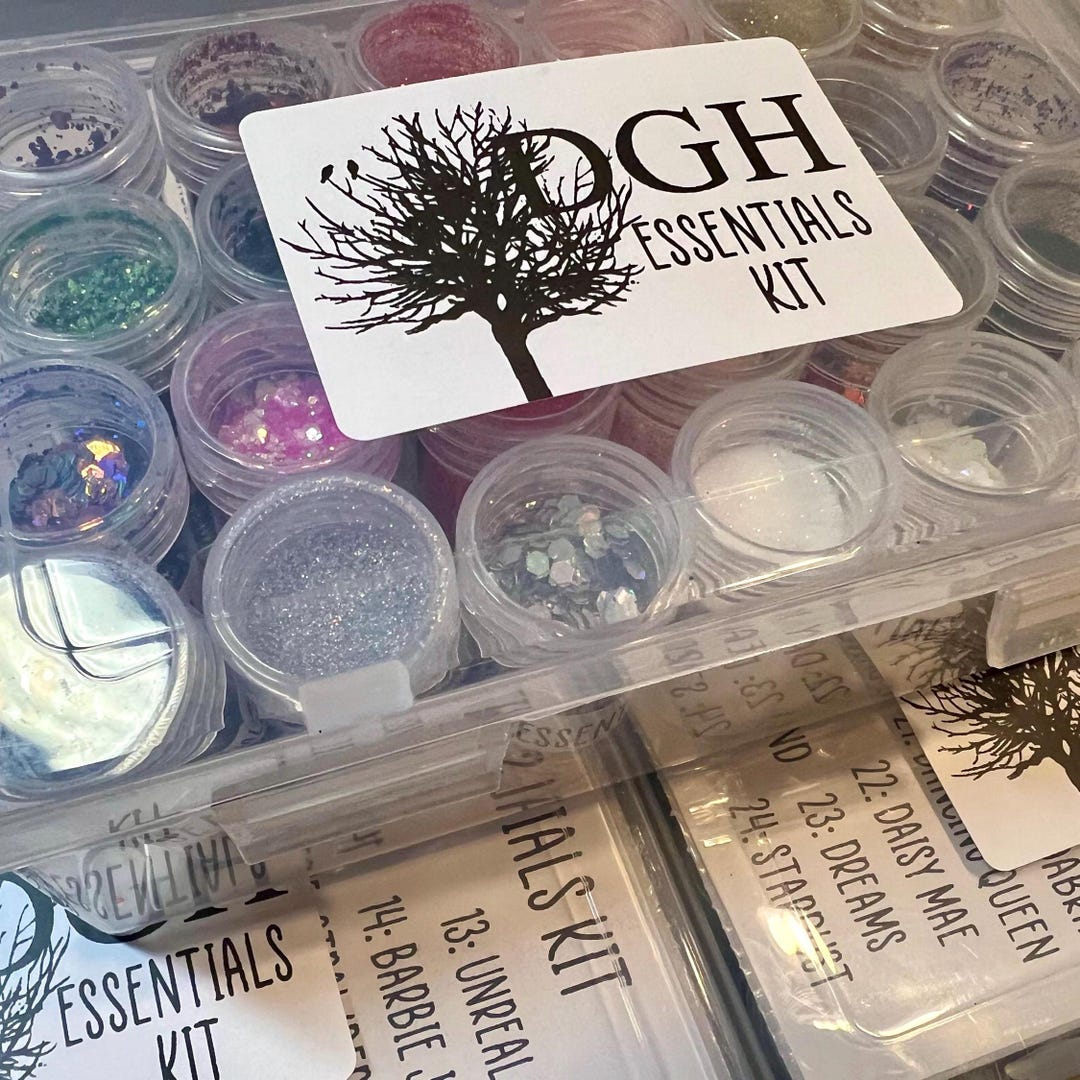 The Essentials Glitter Kit | 24pc Glitter Kit | Glitter Samples - Etsy