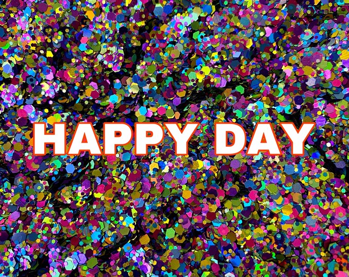 HAPPY DAY Chunky Confetti Glitter Mix Chunky Glitter Mix Confetti ...