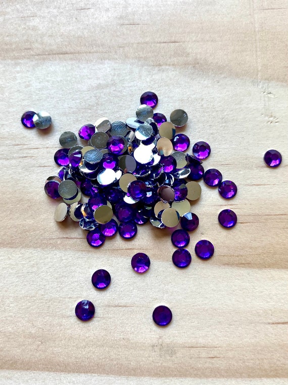 2500 Pc Purple Amethyst Rhinestones Jelly Rhinestones | Etsy