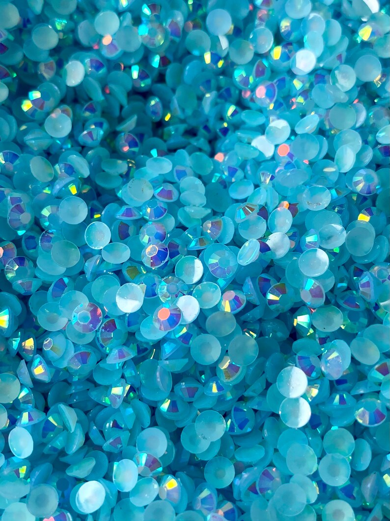 2500 Pc Light Aqua AB JELLY Rhinestones Jelly Rhinestones - Etsy