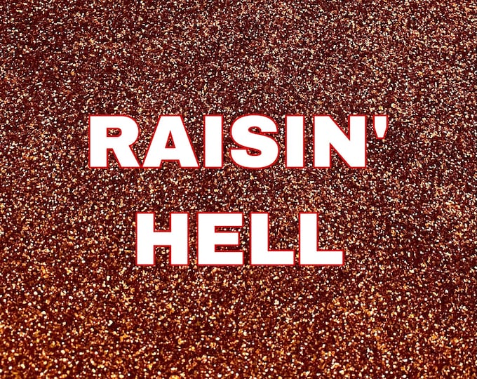 RAISIN HELL Ultra Fine Burnt Orange Iridescent Glitter - Etsy