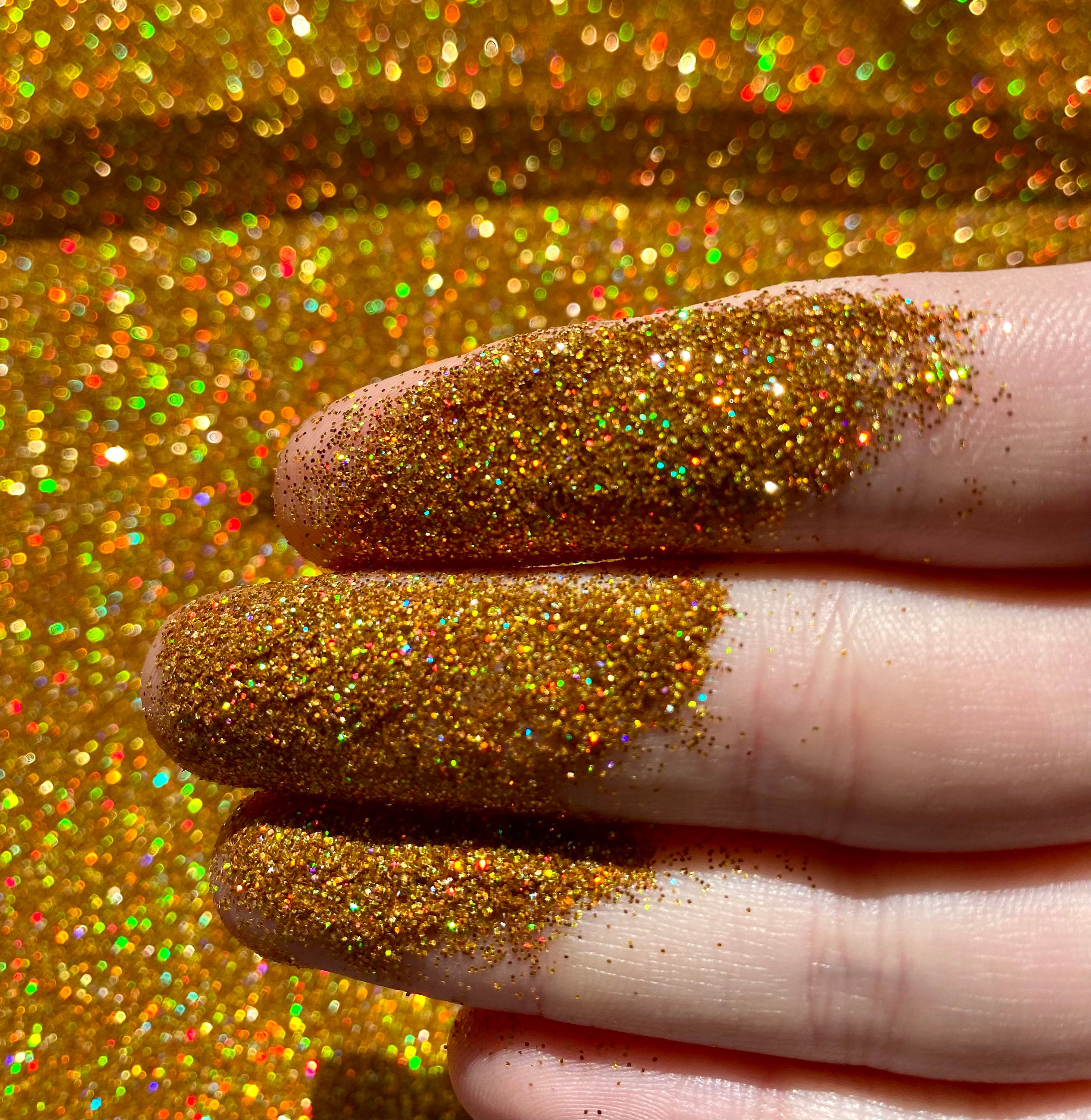 HONEY HOLE Ultra Fine Gold Holographic Glitter Fine Gold - Etsy