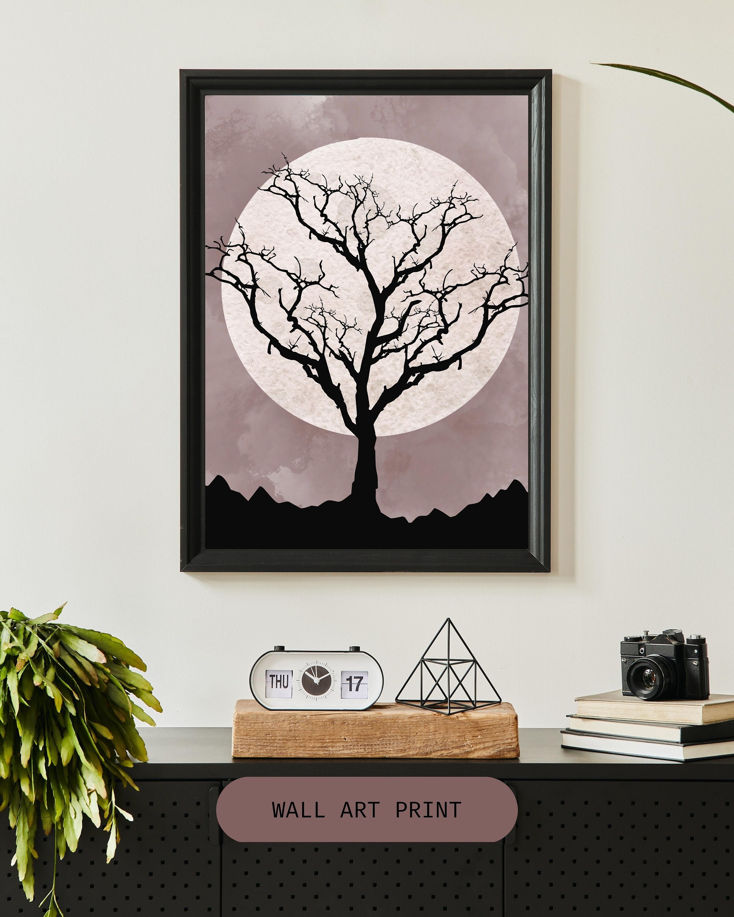 Moon & Oak Whimsigoth Art Print | Printable Digital Witchy Wall Art ...