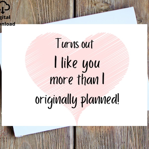 I Love You and I Like You - Etsy