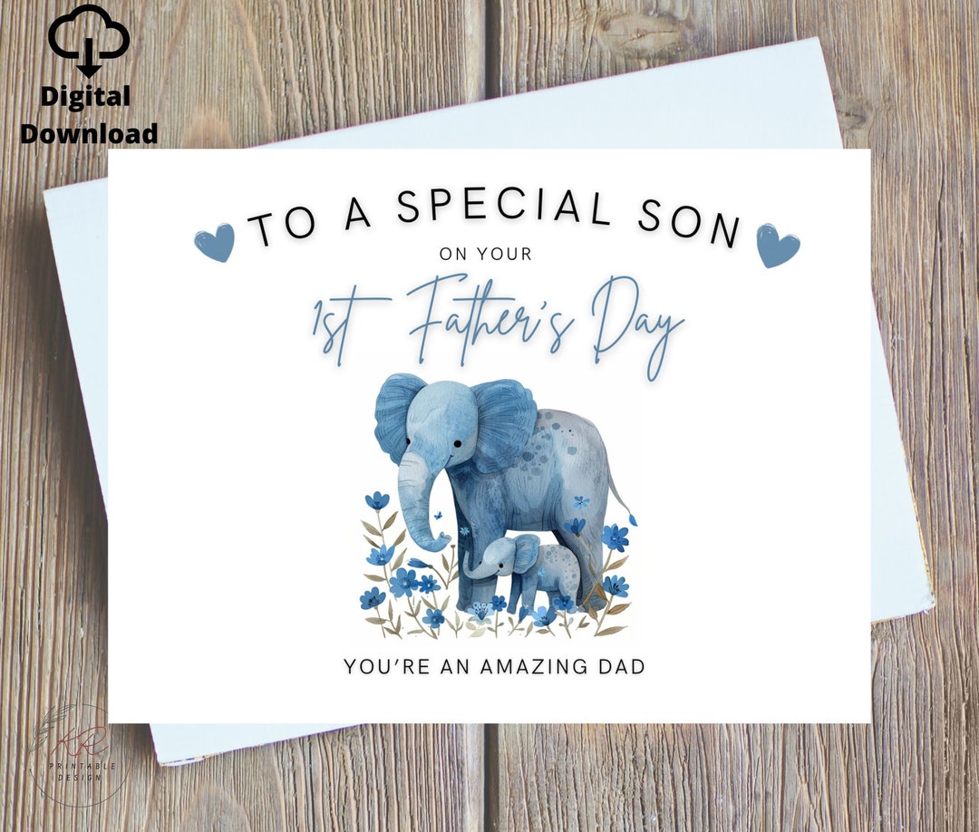 Son Father's Day Card Printable, to My Amazing Son,to Our Amazing Son ...