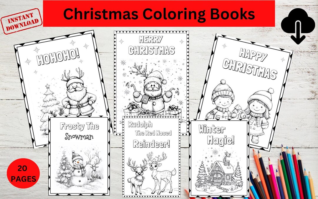 20 Christmas Spirit Coloring Pages, Printable Christmas Coloring Page ...