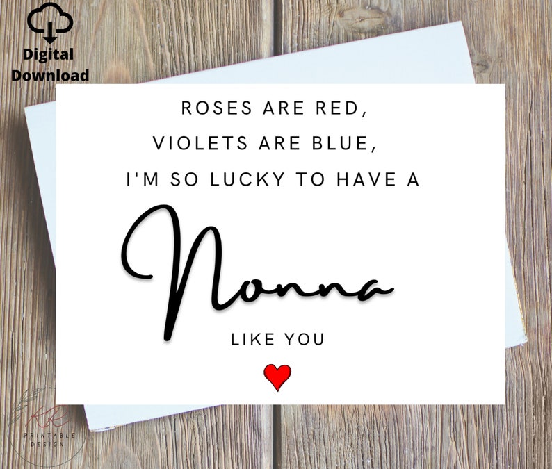 Happy Valentines Day Nonna Instant, Roses Are Red Violets Are Blue ...