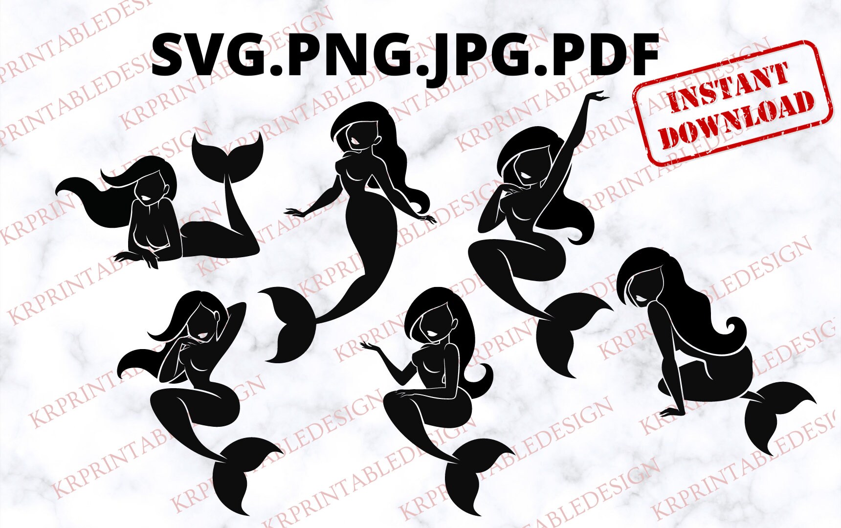 Little Mermaid SVG Cut File, Mermaid SVG Circut, Mermaid With SVG ...
