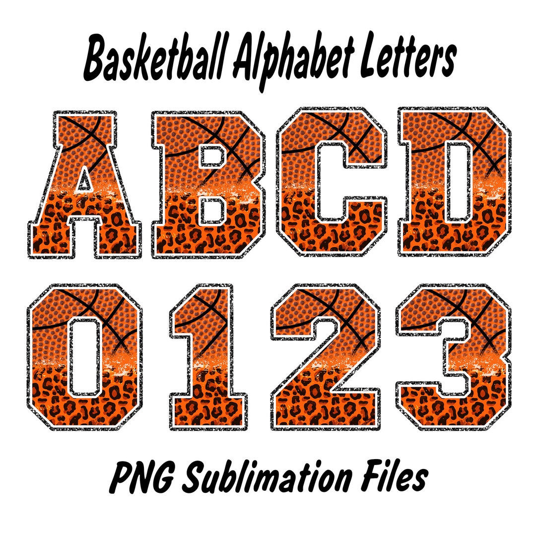 Basketball Letters PNG, Basketball Sports, BASKETBALL Texture Letters ...