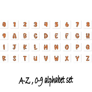 BUNDLE Halloween Alphabet PNG, Halloween Doodle, Halloween PNG Letters ...