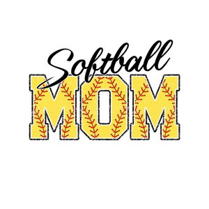 Softball Letters & Number Png,glitter Softball Sports,retro Softball ...