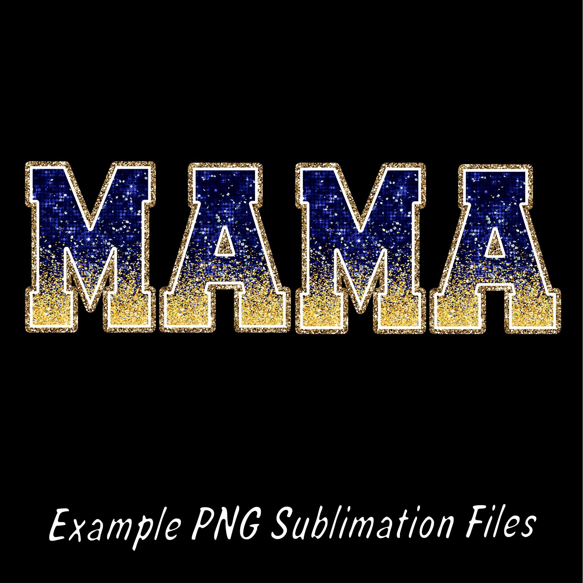 Sequin Faux Glitter Navy Blue and Gold Alphabet Letters and Number Set ...