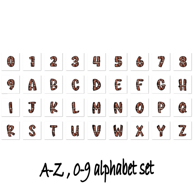Football Alphabet Letters PNG Bundle, Football Sports Doodle Letters ...