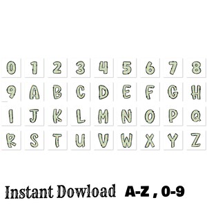 5 Set of Spring Floral Doodle Letters PNG, Clipart , Alphabet Letters ...