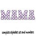 Light Purple Checkered Alphabet and Checkered Numbers ,alphabet Letters ...