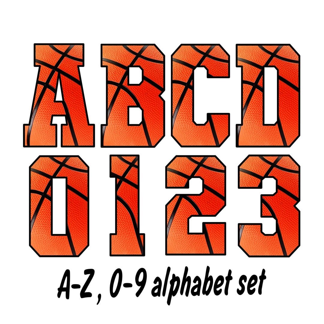 Basketball Letters PNG, Basketball Sports, Sport Alphabet Png, Alpha ...