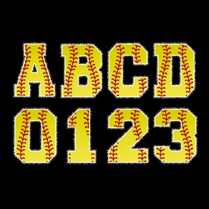 Softball Letters PNG, Softball Sports, Sport Alphabet Png, Clipart ...