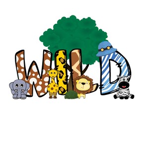 Safari Zoo Doodle Alphabet Bundle, Numbers, Safari Clip Art, Animal ...