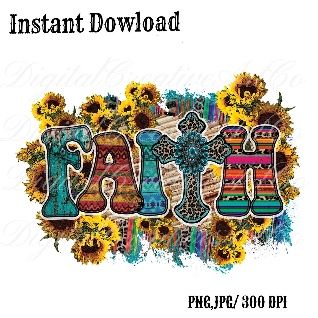 Rustic Cross ,western Faith ,sublimation Designs PNG ,cheetah ,faith ...