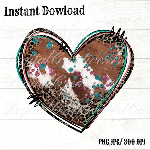 Sublimation Designs Downloads,Digital Art Wild Heart Png Valentines Day ...