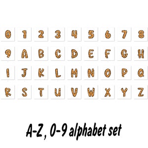 4 Set Safari Animals Skin Alphabet Doodle Letters, Bundle, Leopard ...