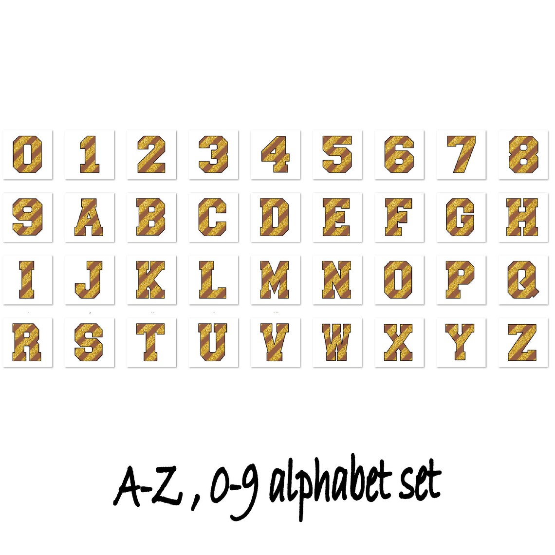 Football Alphabet Letters and Numbers Png Bundle, Football Sports ...
