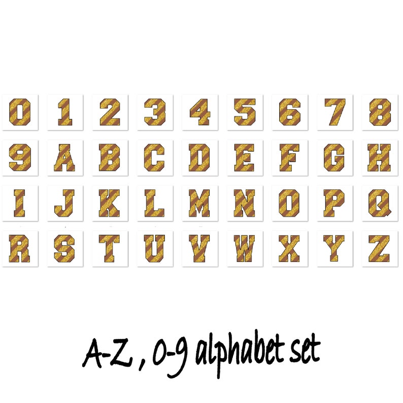 Football Alphabet Letters and Numbers Png Bundle, Football Sports ...