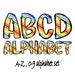 Rainbow Doodle Letters, Rainbow Colorful Bright, Teacher Doodle Letters ...
