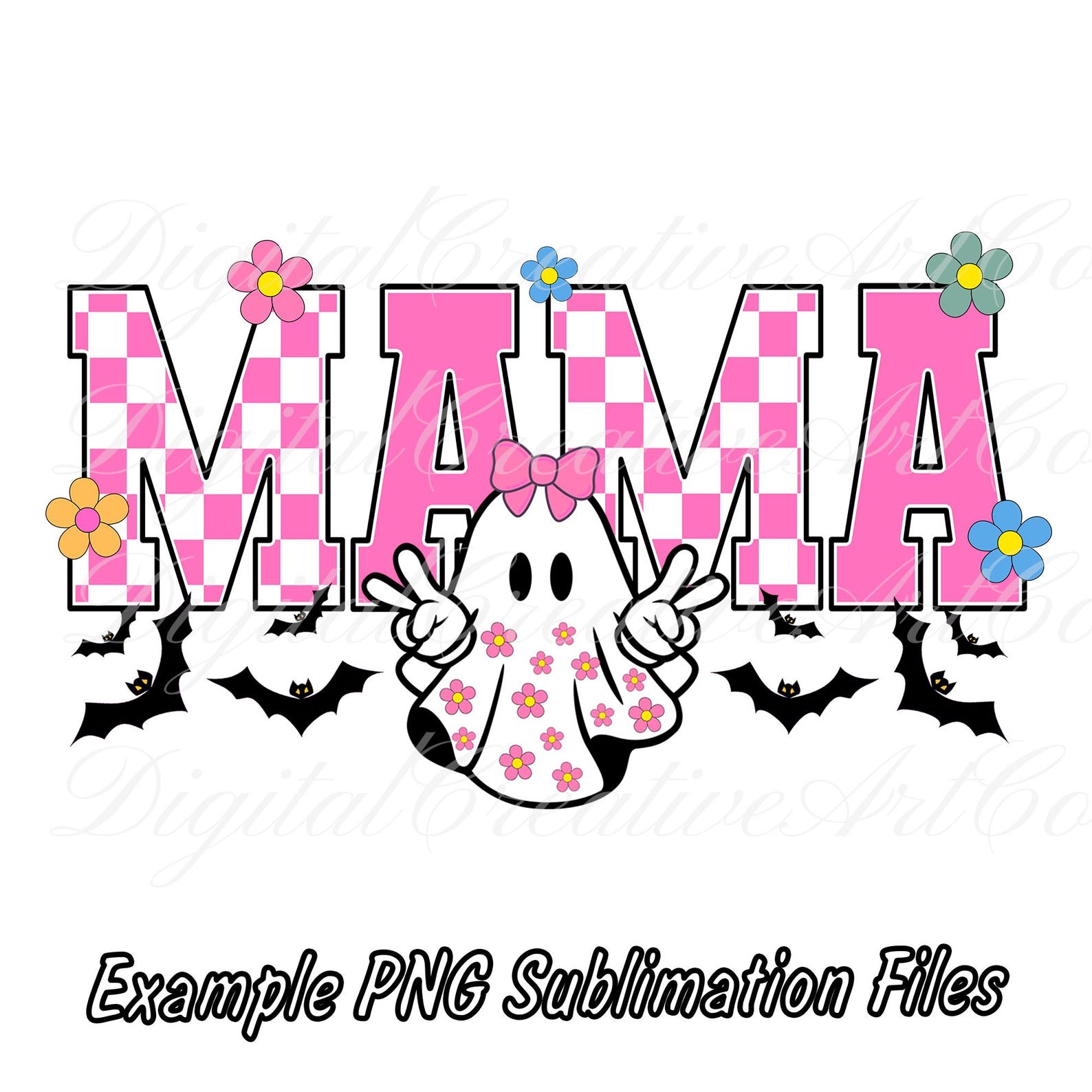 Pink Checkered Pattern Alphabet Set, Coquette Halloween Checkered ...