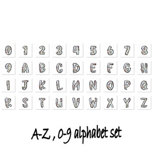 5 Bundle School Doodle Alphabet,school Letters,alpha Doodle,png Letters ...