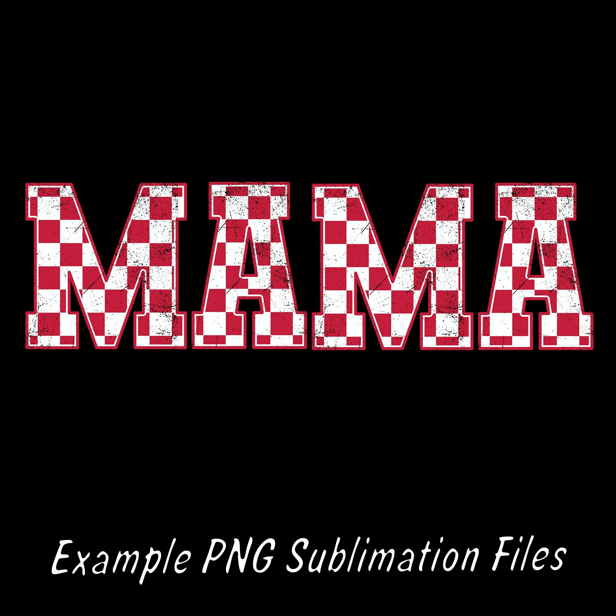 Cardinal Red and White Checkered Pattern Alphabet Set, Checkered ...